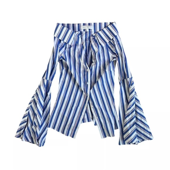 Caroline Constas | Tops | Caroline Constas Persephone Shirt Size Xs ...